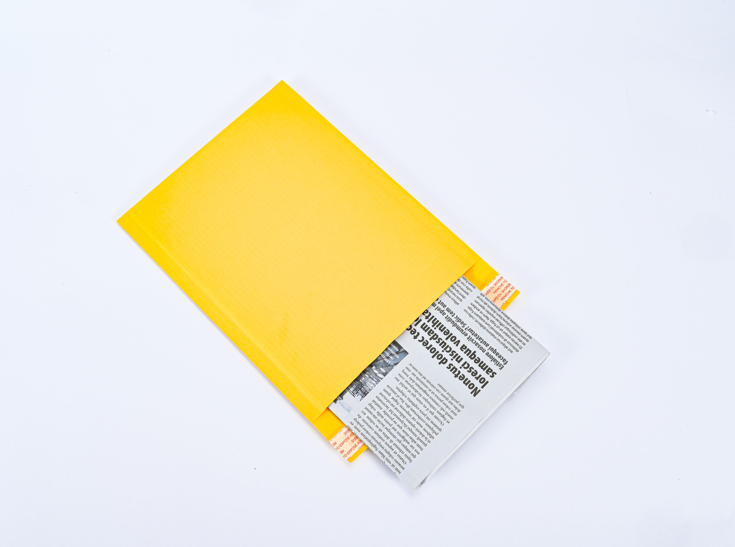 Custom Yellow Self-seal Kraft Padded Envelopes wholesale|TeamxPack
