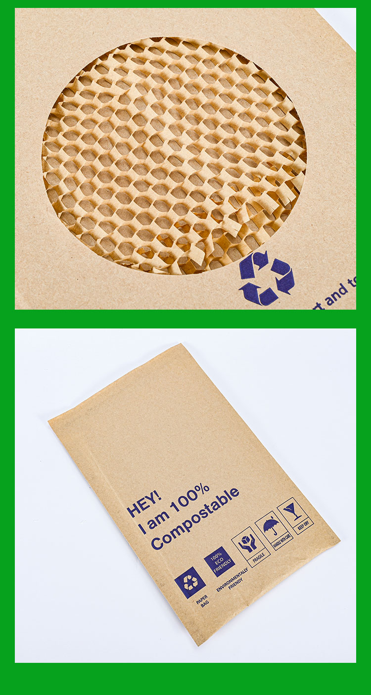 100% Recyclable and Printable Kraft Paper Padded Mailers Wholesale